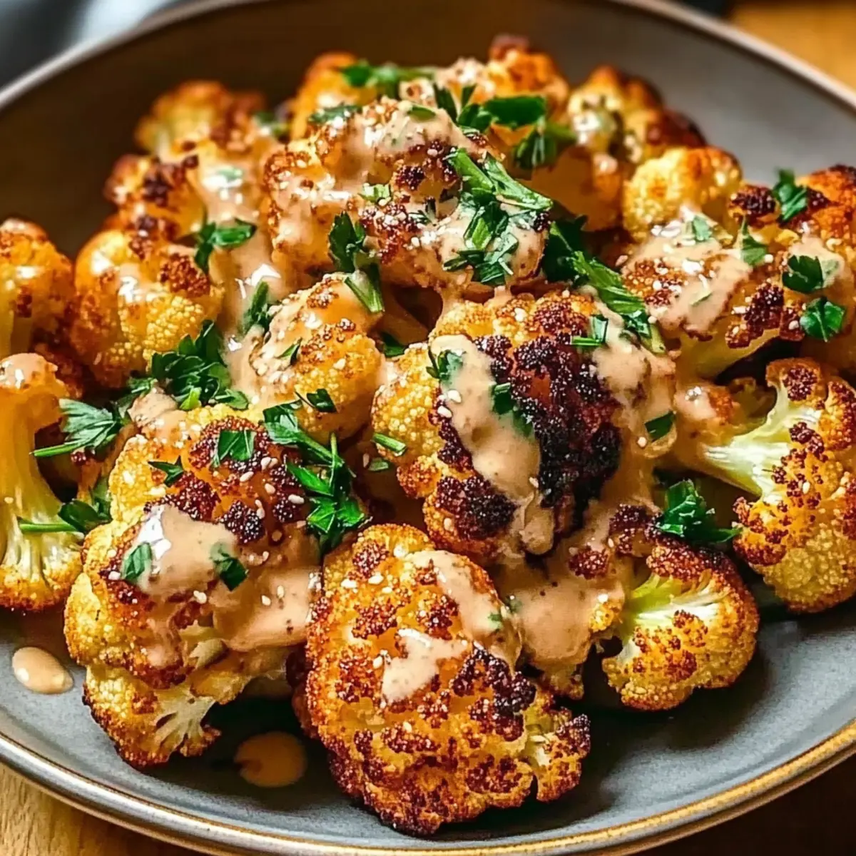 Irresistible Moroccan Cauliflower with Tahini-Honey Recipe