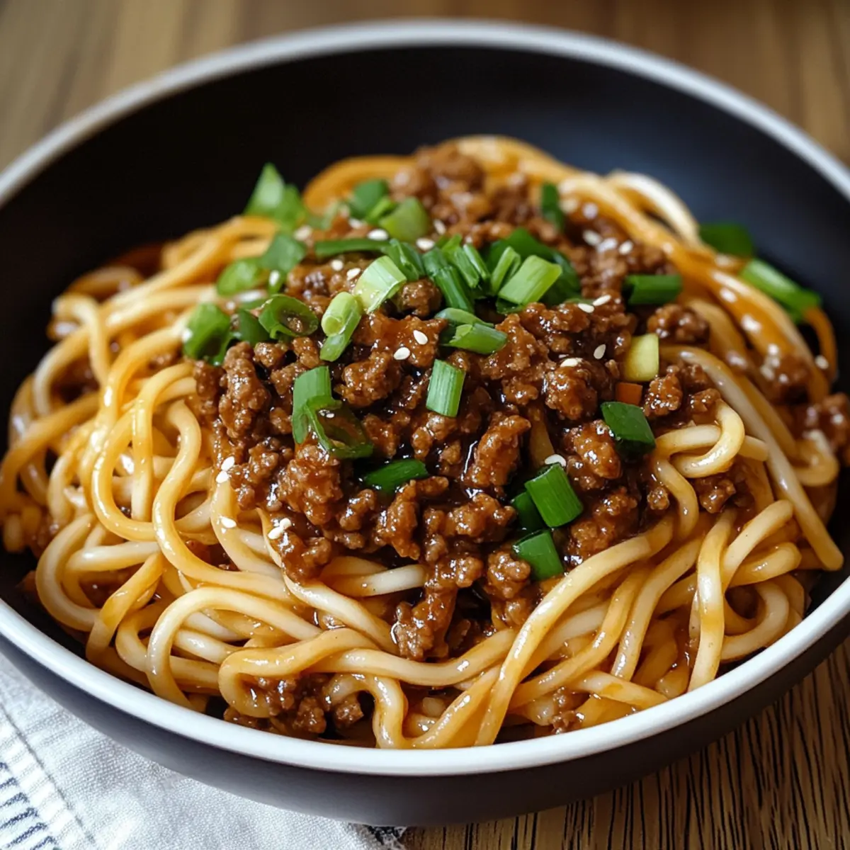 Easy Mongolian Ground Beef Noodles: Savory Weeknight Comfort