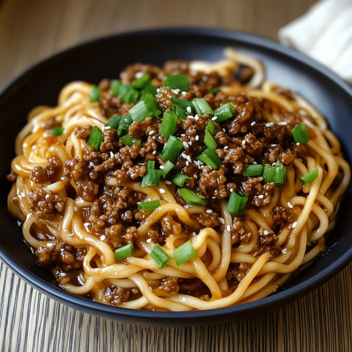 Easy Mongolian Ground Beef Noodles: Savory Weeknight Comfort