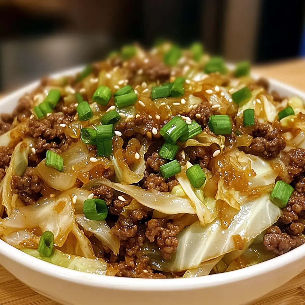 Irresistible Mongolian Ground Beef and Cabbage in 25 Minutes!