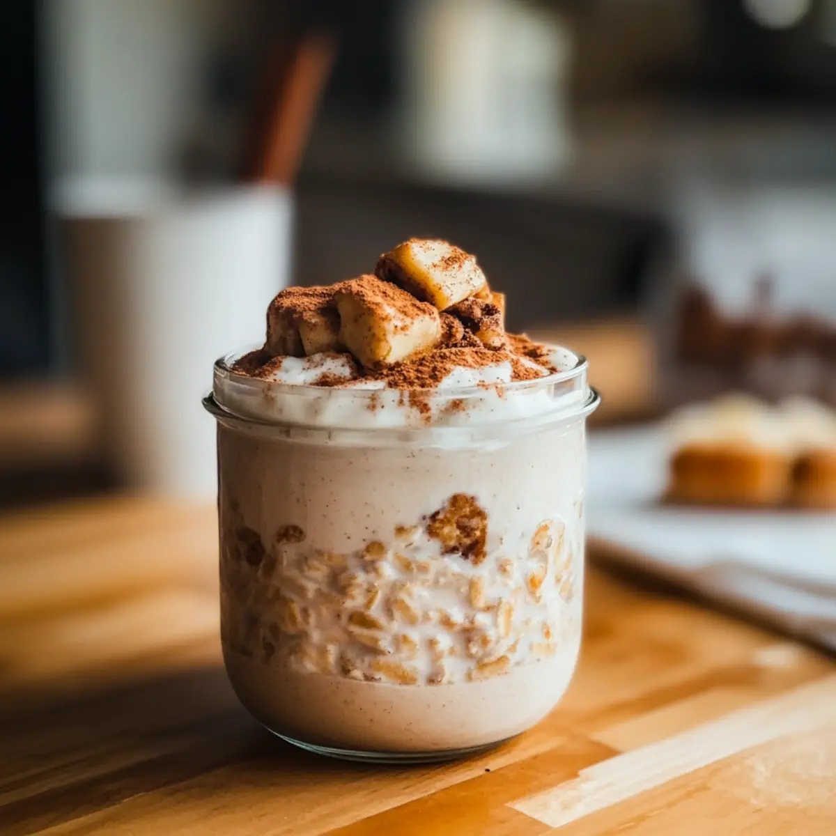 Delicious Cinnamon Roll Overnight Oats - The Perfect Healthy Breakfast