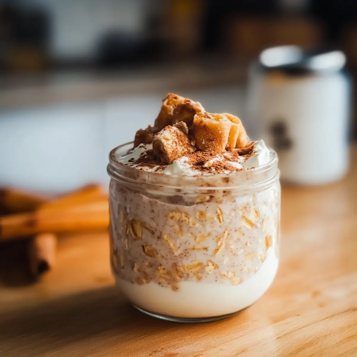 Delicious Cinnamon Roll Overnight Oats - The Perfect Healthy Breakfast