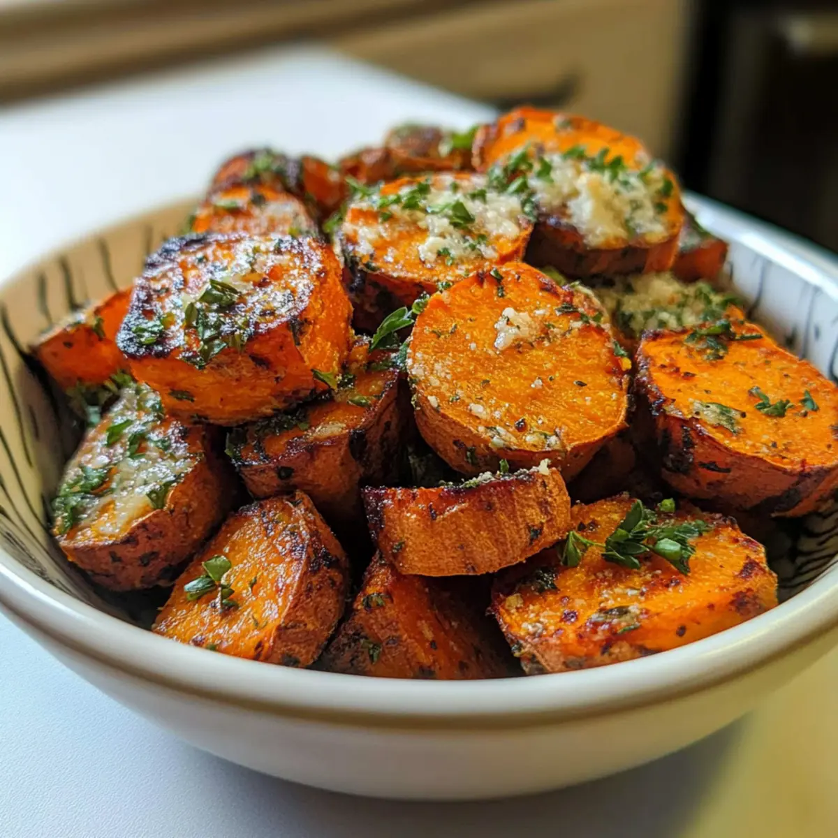Crispy Sweet Potato Bites with Irresistible Parmesan Bliss