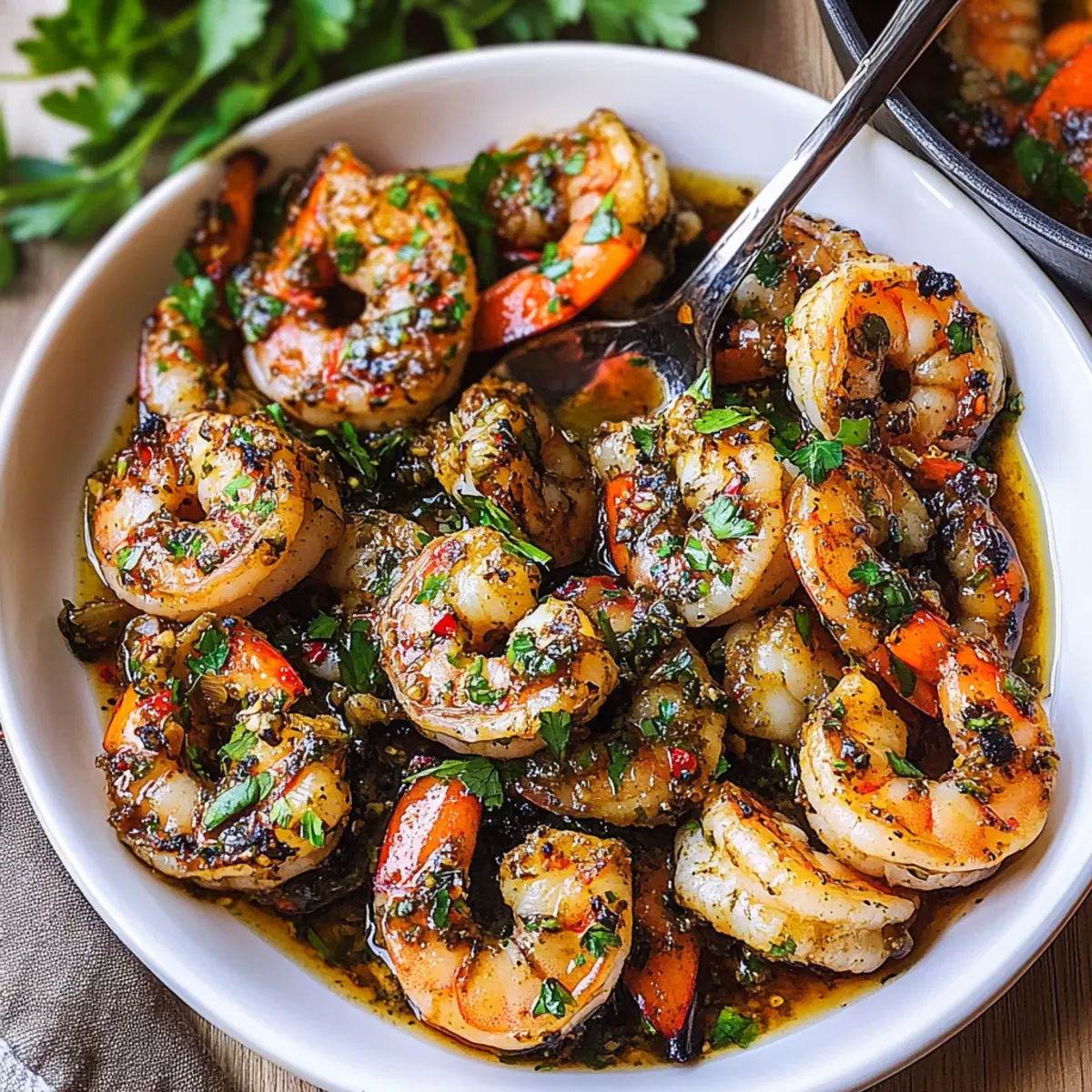 Irresistible Pan Seared Chimichurri Shrimp Recipe