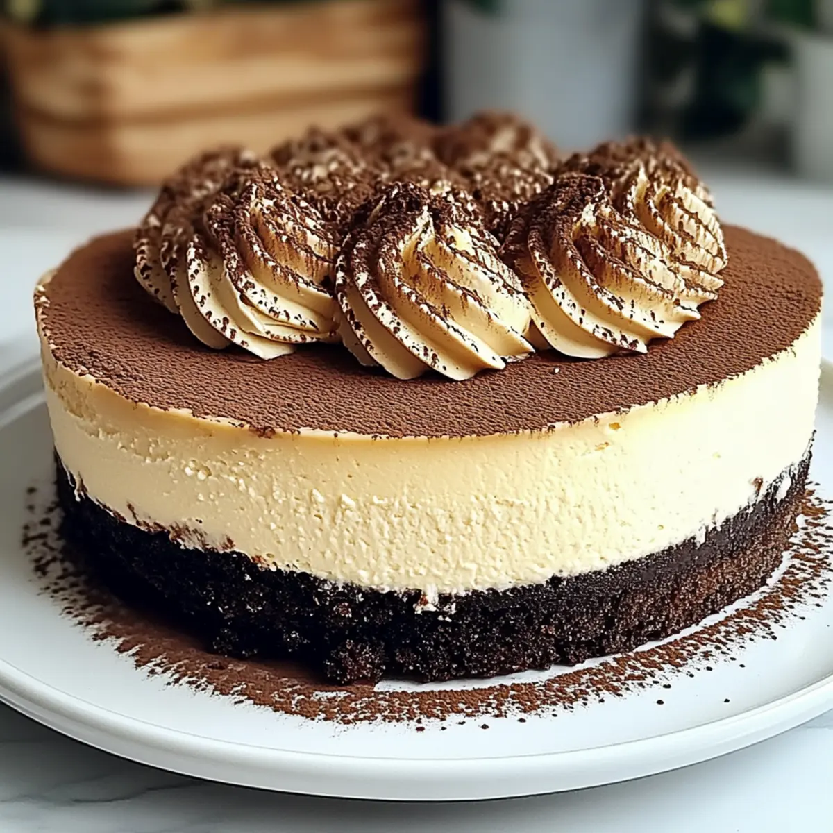 Decadent Baked Tiramisu Cheesecake You'll Dream About