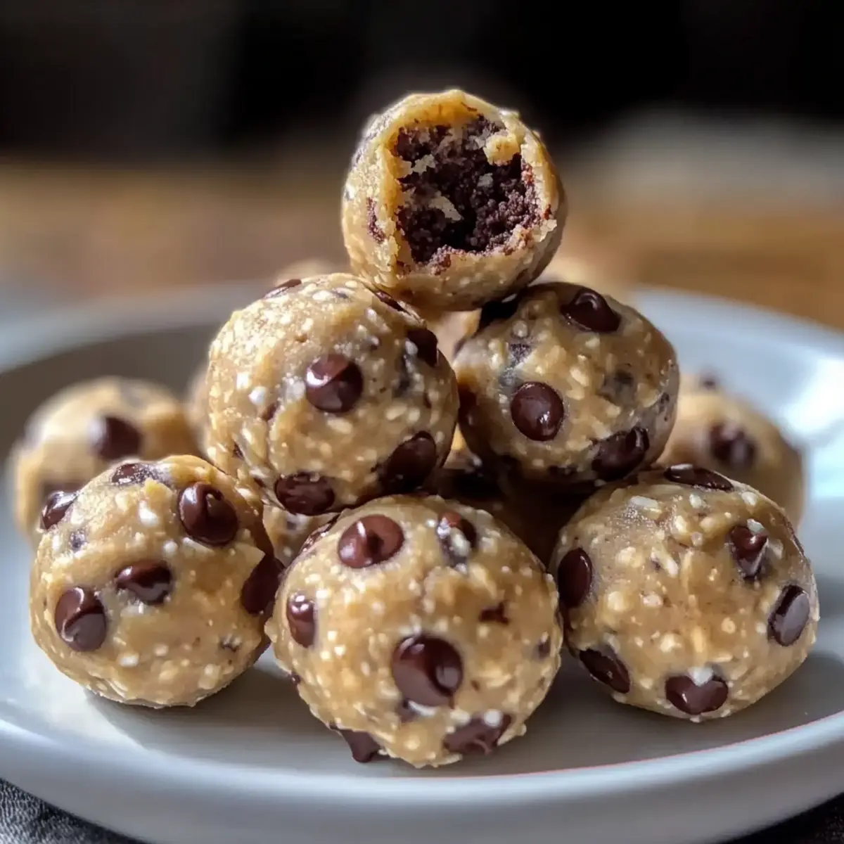 Guilt-Free Chocolate Chip Cookie Dough Protein Balls – Easy Snack