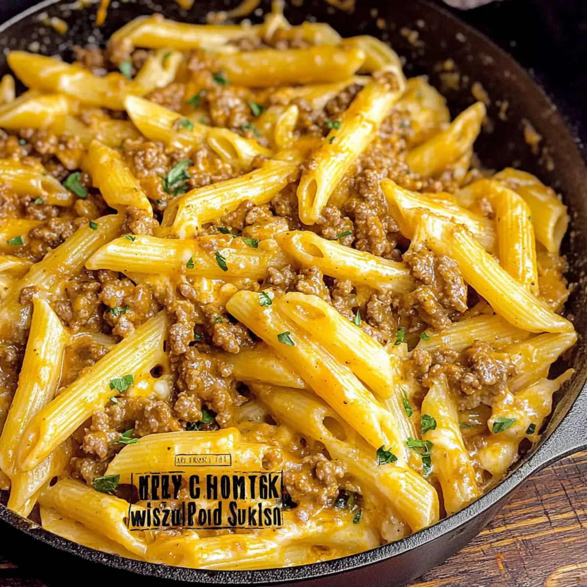 Ultimate Cheesy Ground Beef Pasta Skillet: Delicious One-Pot Meal
