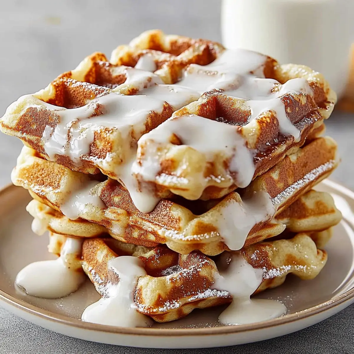 Cinnamon Roll Waffles Cream Cheese for Irresistible Mornings