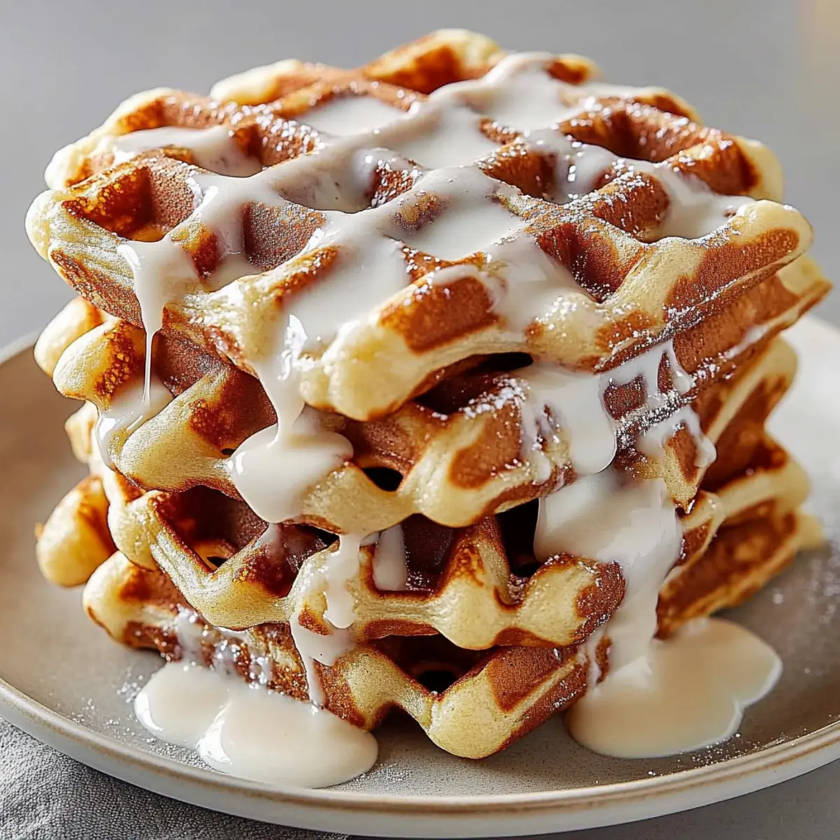 Cinnamon Roll Waffles Cream Cheese for Irresistible Mornings
