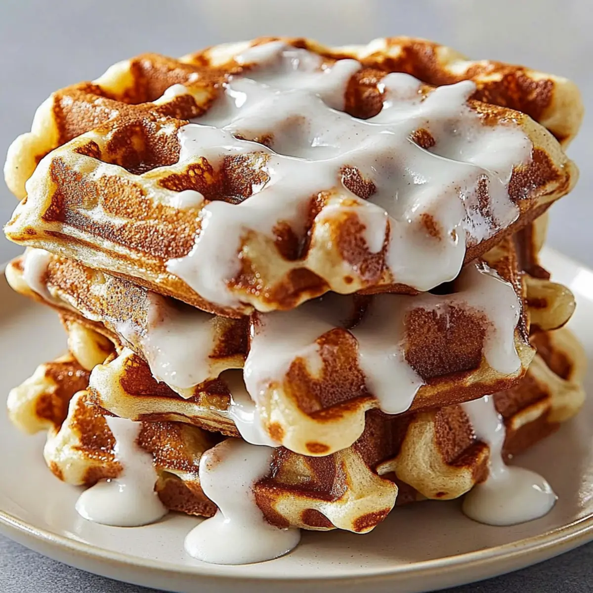 Cinnamon Roll Waffles Cream Cheese for Irresistible Mornings