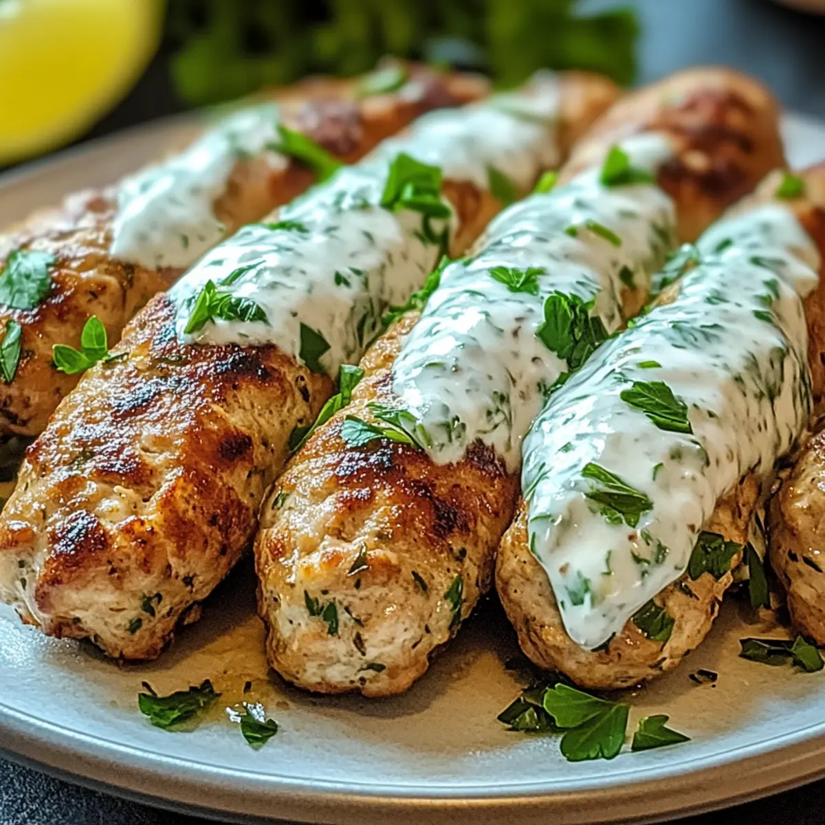 Juicy Chicken Kofta with Garlic Yogurt Sauce That's Unforgettable