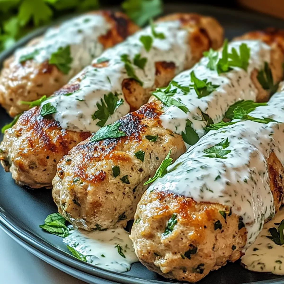 Juicy Chicken Kofta with Garlic Yogurt Sauce That's Unforgettable